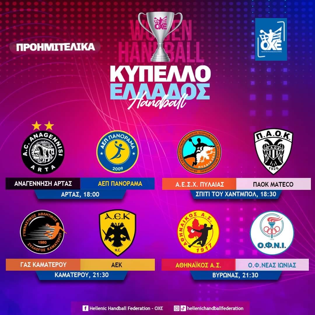 Κύπελλο Γυναικών: Ώρα προημιτελικών - e-HandBall.gr
