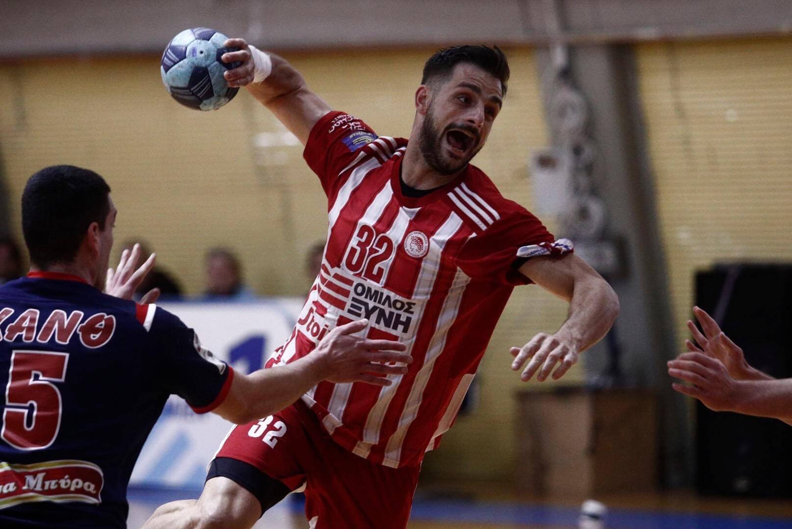 Σταθερά 2ος ο Ολυμπιακός μετά τη νίκη (38-19) επι της ΧΑΝΘ - e-HandBall.gr