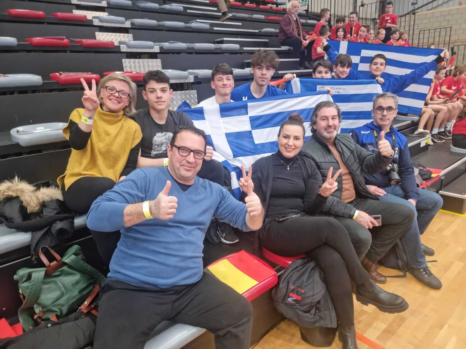 Η γαλανόλευκη κερκίδα στο Βελγιο - e-HandBall.gr
